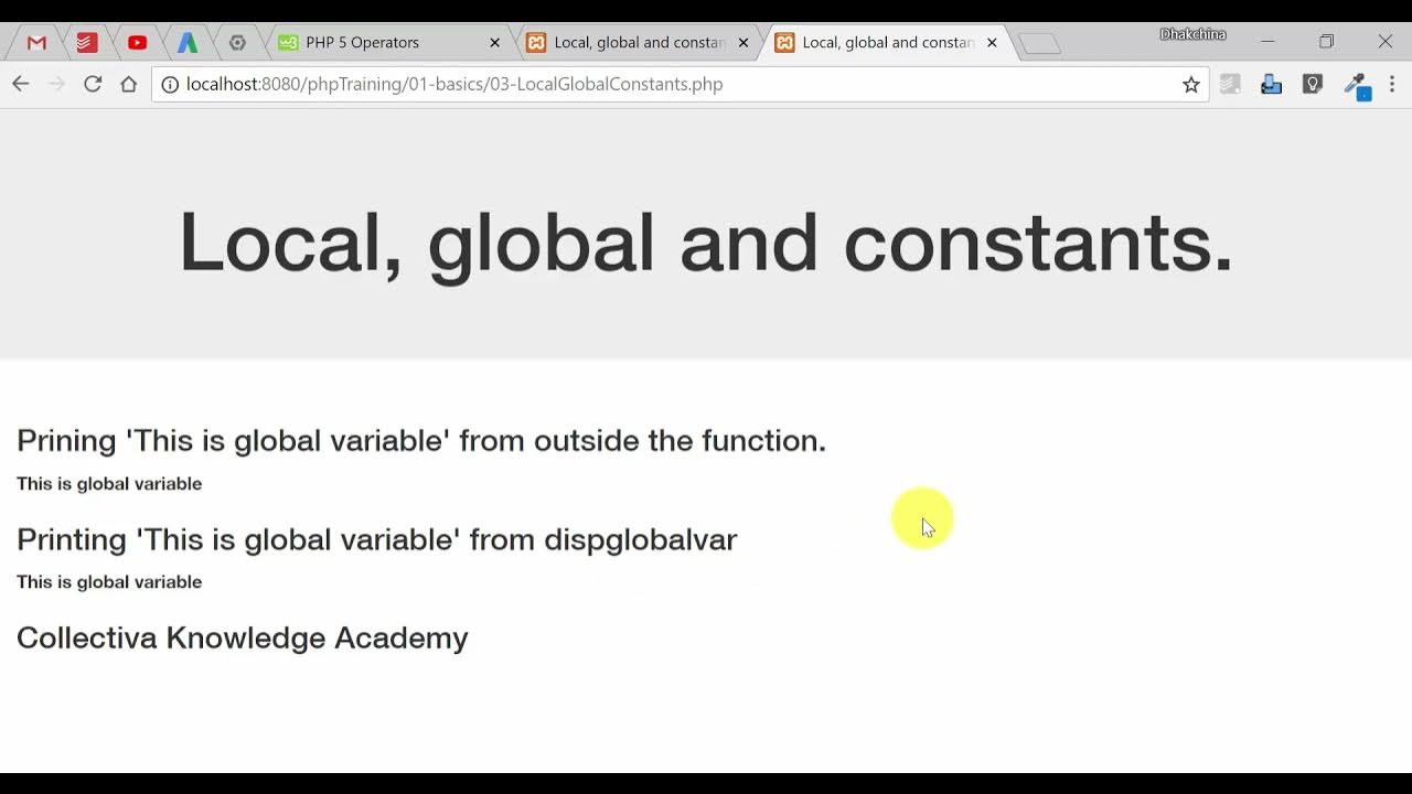 Class 2 4 Constants Php Foundation Youtube