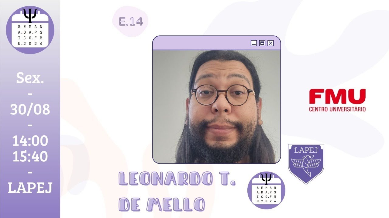 E.14 - LAPEJ - Palestra com Leonardo T. de Mello. - YouTube