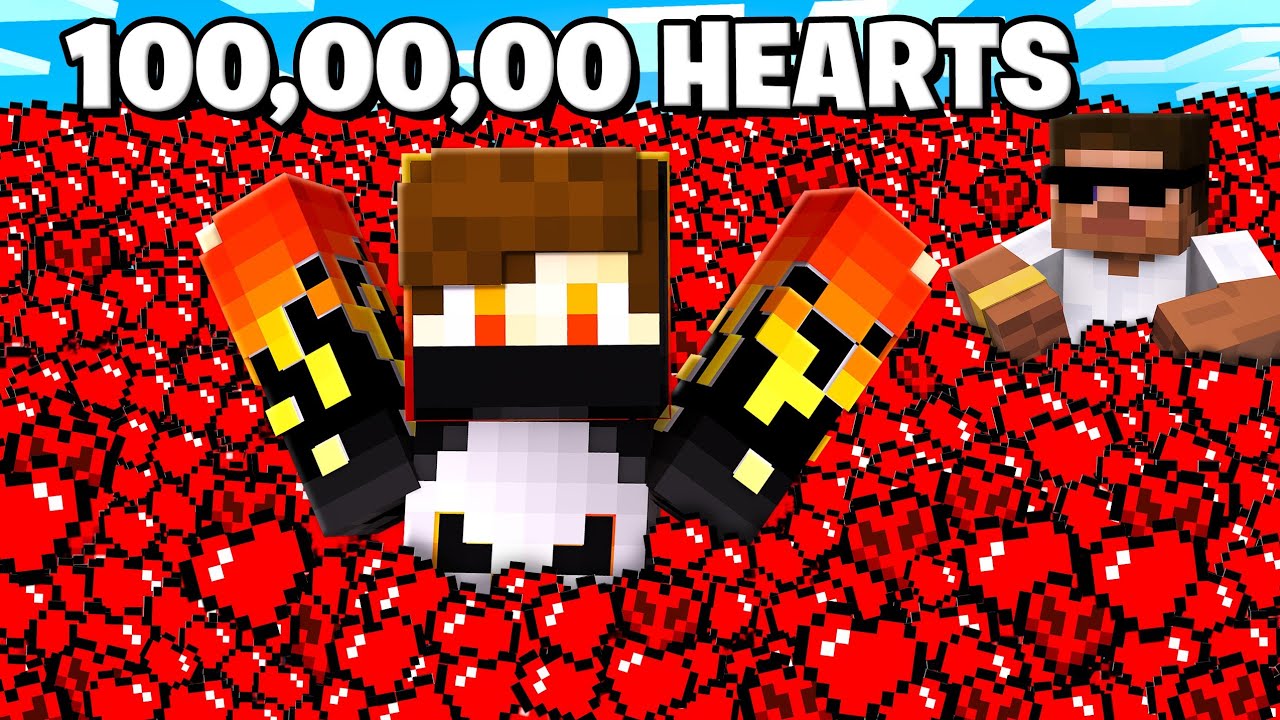 Dash Has 1,00,00,000 HEARTS In MINECRAFT ! - YouTube