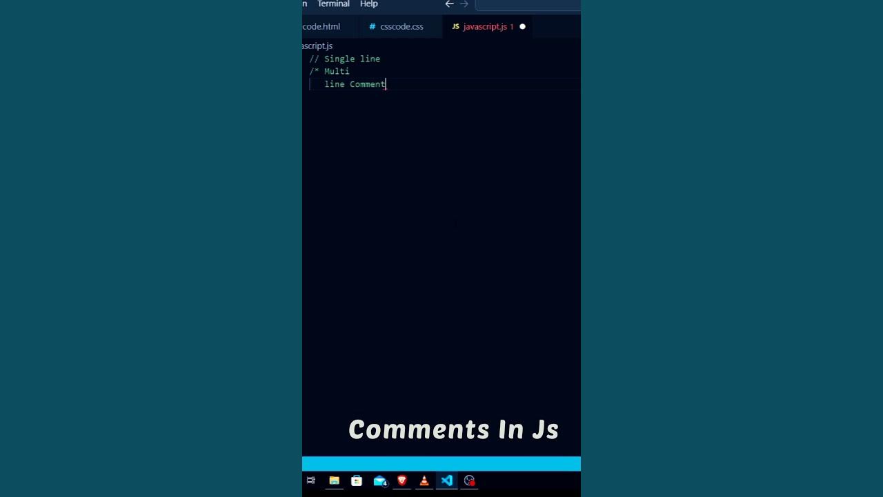 Comments In Javascript What Is Comments In Coding Single Line