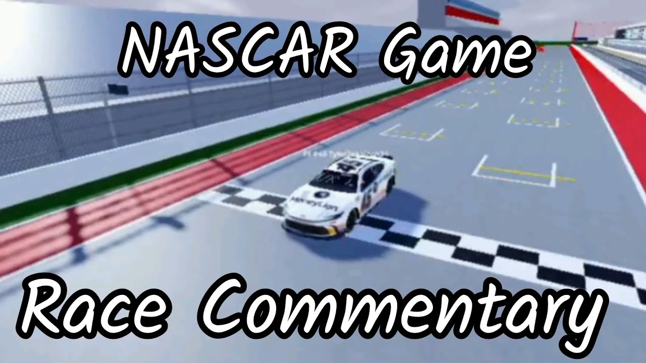 NASCAR Game Race Commentary - YouTube