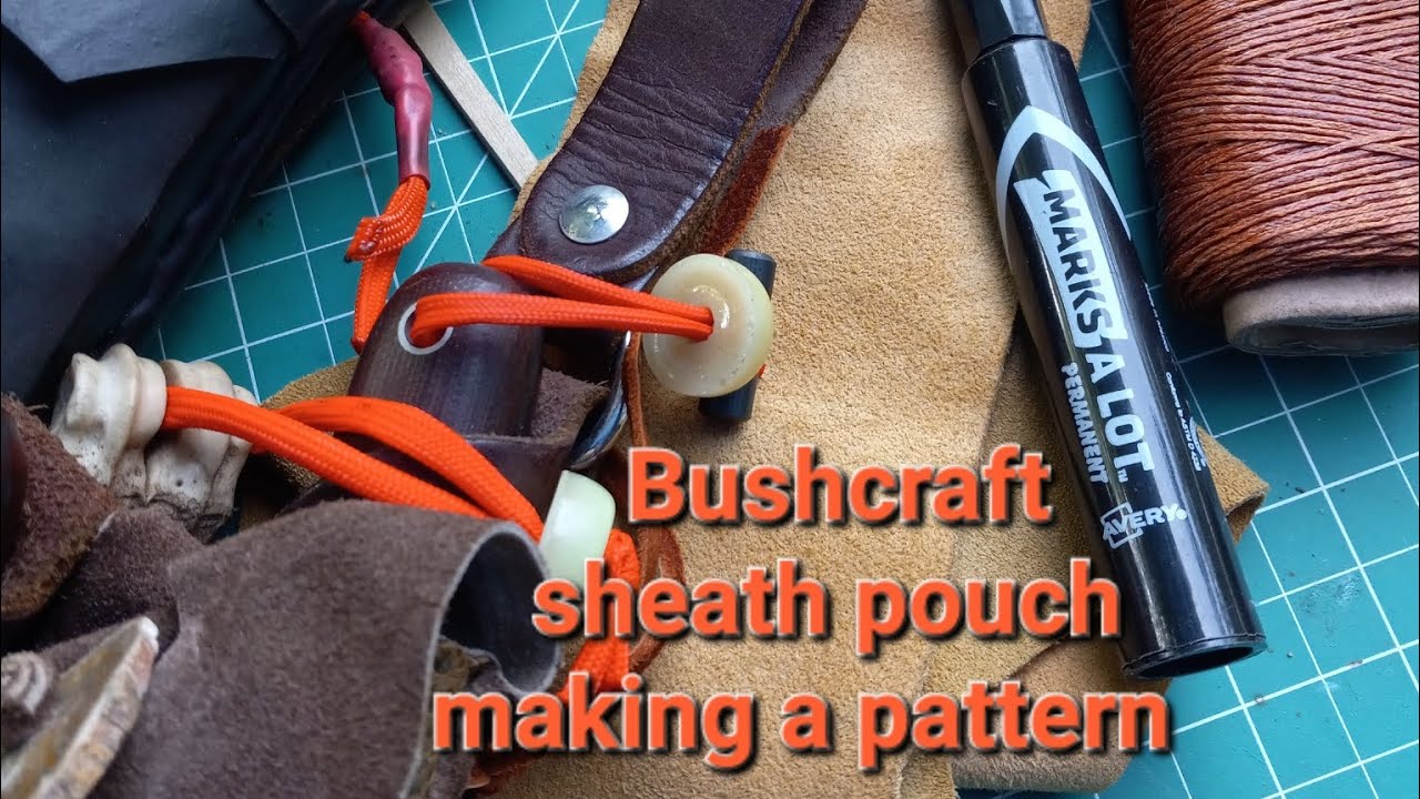 Easy bushcraft pouch project Pt.1 the pattern - YouTube