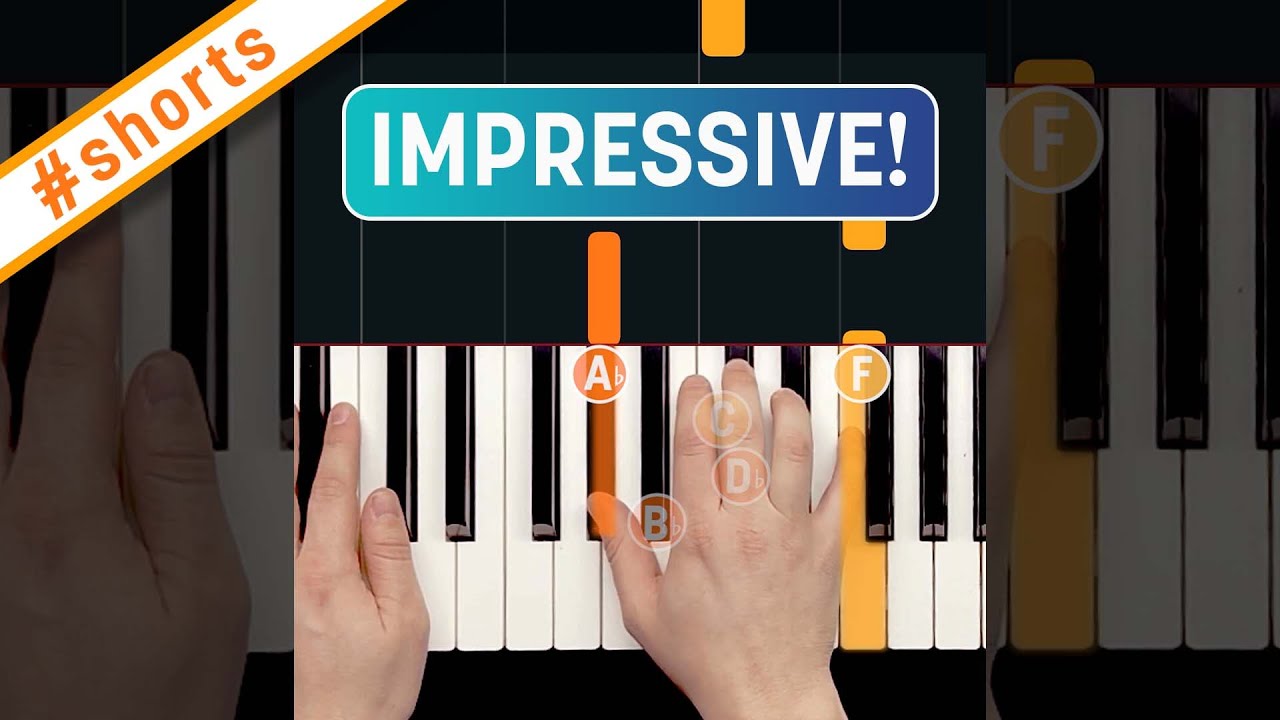 EASY piano riff to impress your friends in 39 seconds! #shorts - YouTube