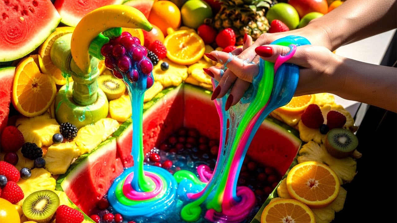Which Sink Is The Best? 🍓🛁 ASMR Fruit Sink | Oddly Satisfying Hand Wash ...
