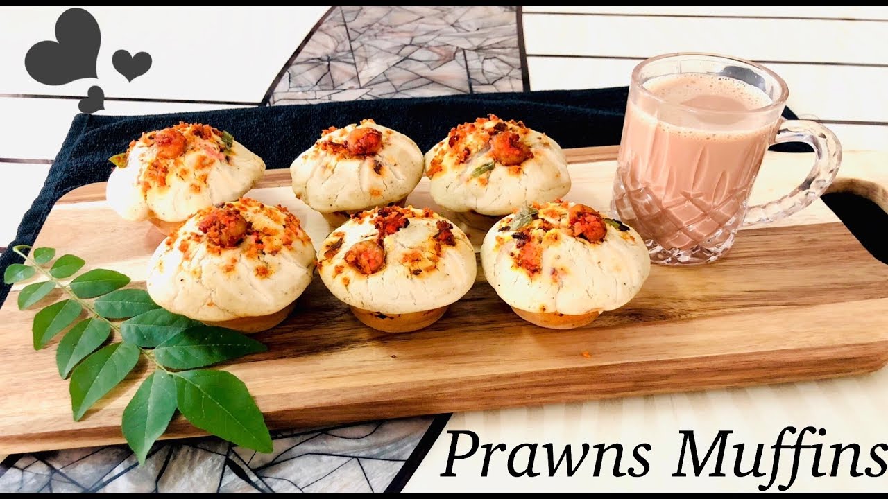 Prawns / Shrimps Muffins ചെമ്മീൻ നിറച്ച കപ്പ് കേക്ക് - YouTube
