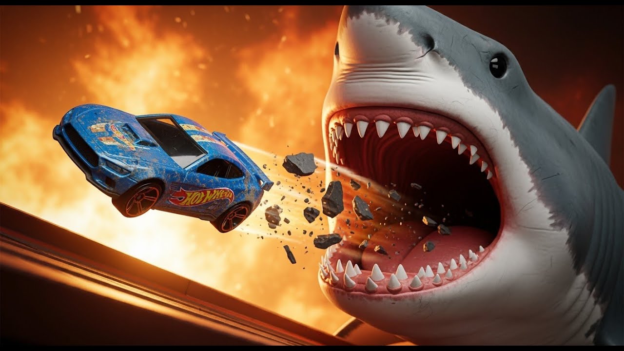 Shark Gauntlet: Ultimate Hot Wheels Race! - YouTube