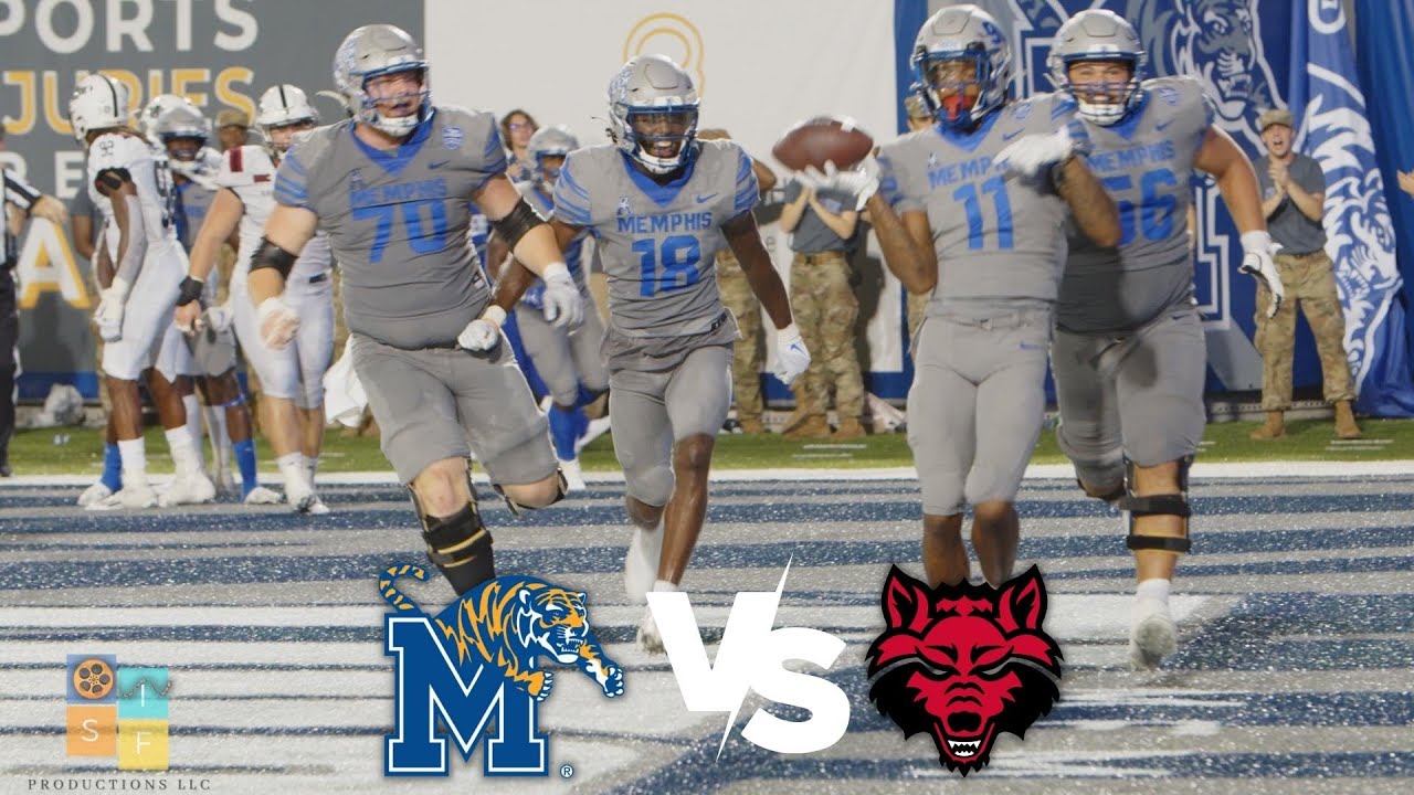 Memphis Tigers vs Arkansas State Red Wolves Football 2022 - YouTube