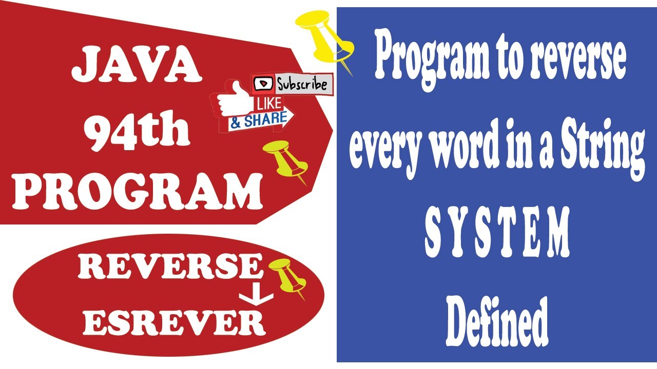 Java 94th Programreverse Words In A Given String In Java System 6029