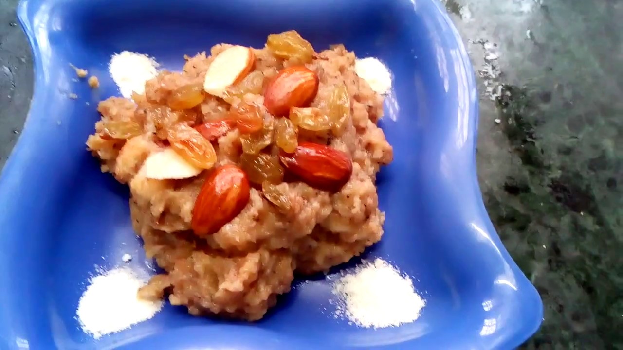 Simple And Tasty Bread With Milk Powder Halwa Making Video - YouTube