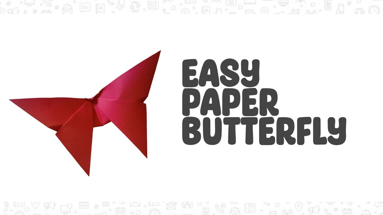 How to Make paper butterfly | make paper butterfly | origami butterfly ...