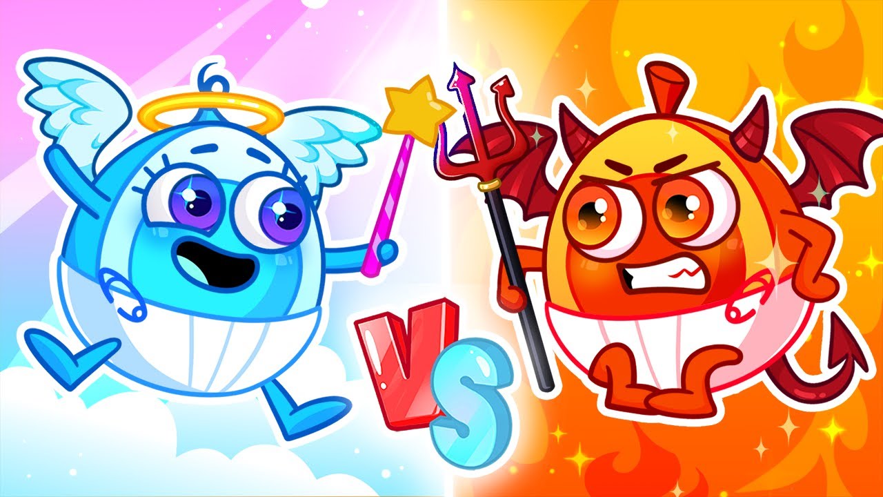 Angel vs Demon Baby Challenge 😈😇 || Good Habits For Kids by Meet Penny ...