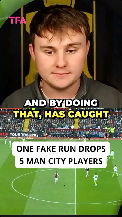 The Villa fake run that dropped 5 Man City players - YouTube