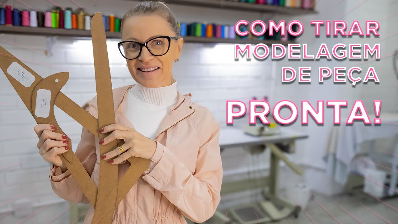 Como tirar modelagem de peça pronta - YouTube