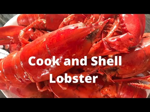 How to cook and shell lobster - YouTube