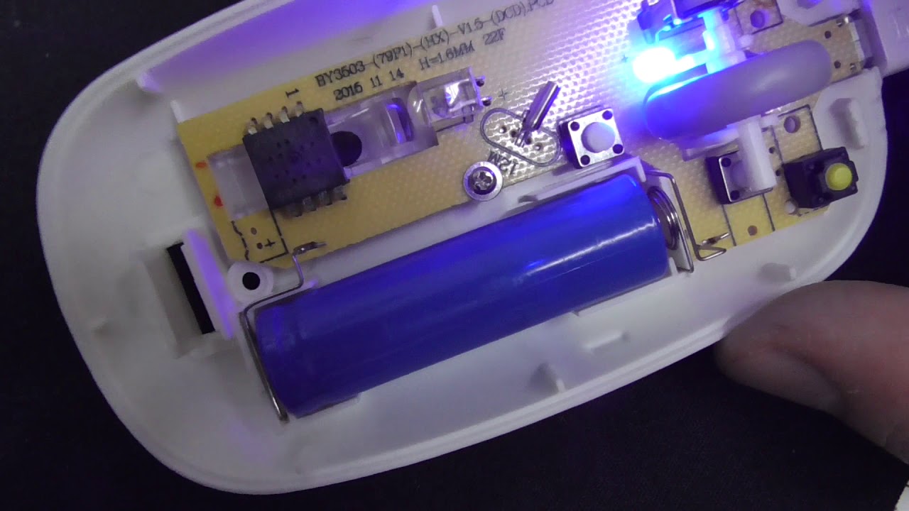 Inside a Wireless Optical Mouse (Silent Click Repair) - YouTube