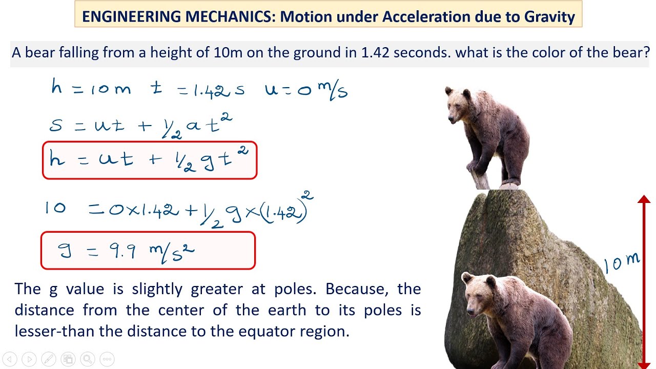 Engineering Mechanics | Motion under Acceleration due to Gravity ...