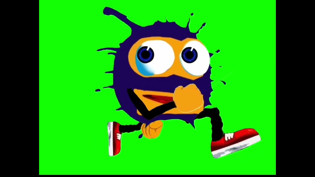 Robosplaat running green screen - YouTube