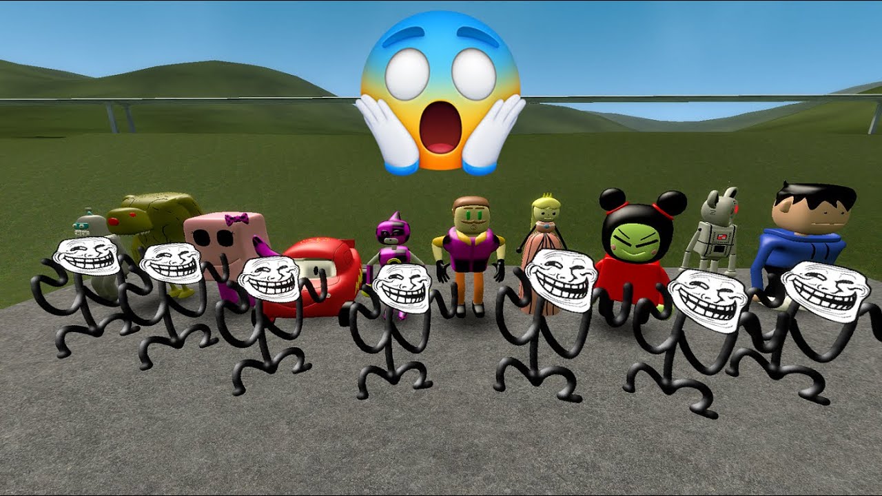 TROLL FACE VS NEXTBOTS | GARRY'S MOD - YouTube