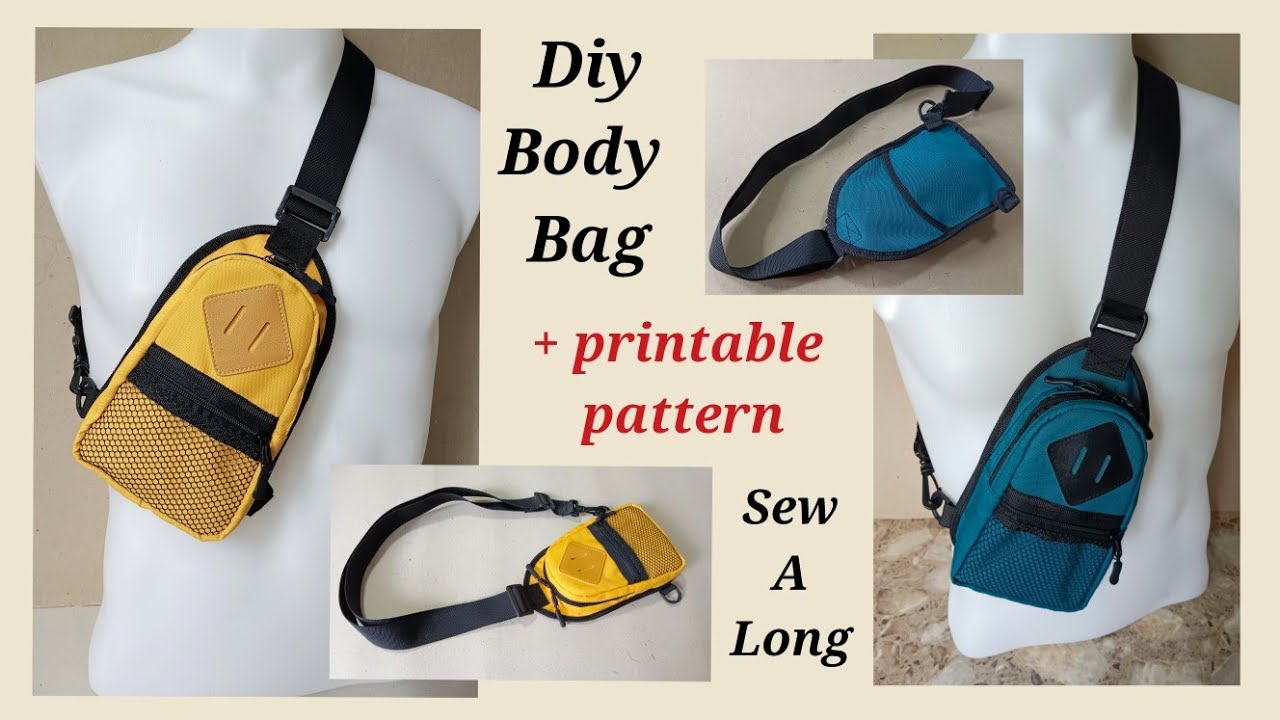 DIY BODY BG SLING BAG SEWING TUTORIAL / sew - a - long #9 - YouTube
