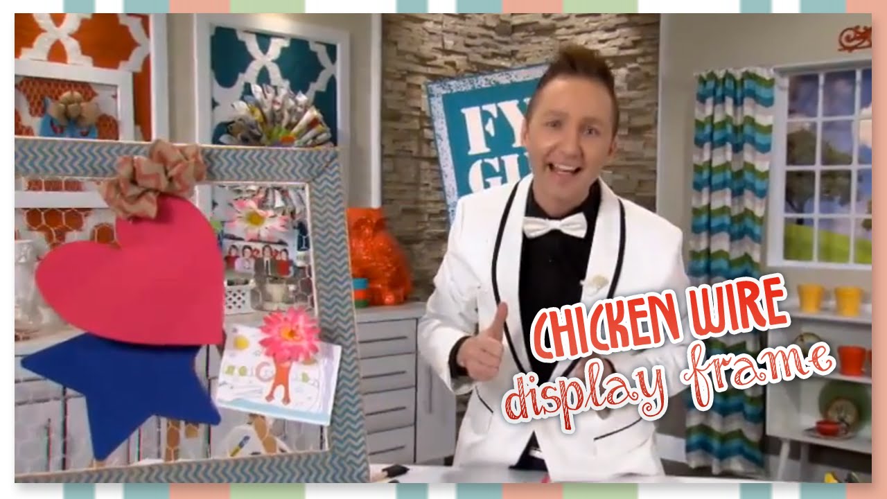 FYI GUY: Chicken Wire Display Frame - YouTube