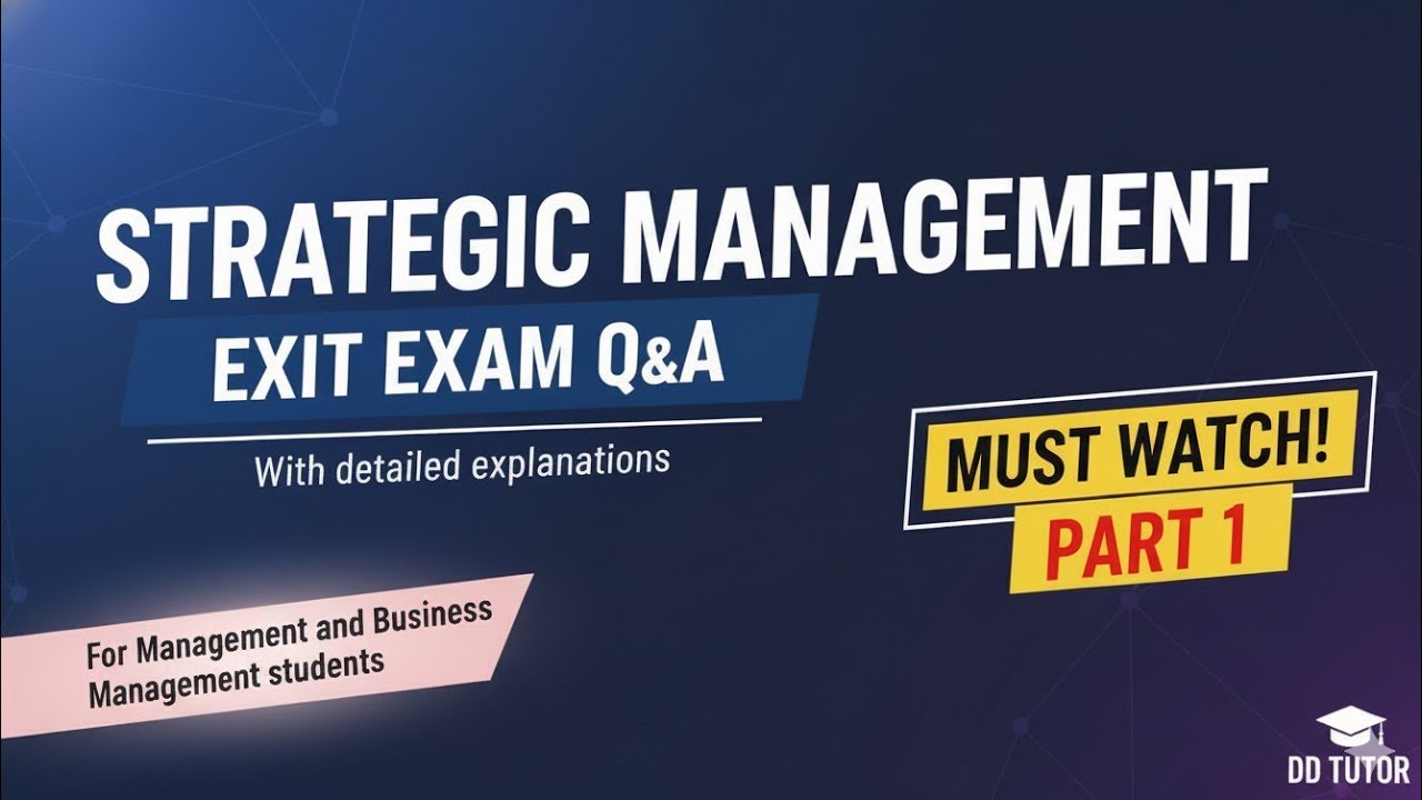 Exit Exam for Management questions with detail explaination on ...
