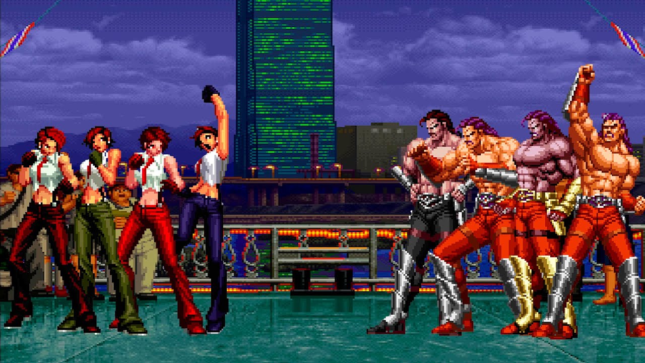 [KOF Mugen] Vanessa Team vs Wolfgang Krauser Team - YouTube