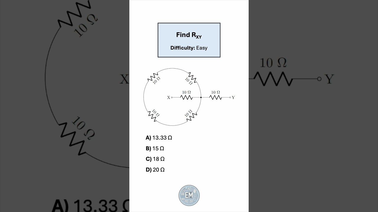 Equivalent Resistance Problem: Circular Path #electricalengineering ...