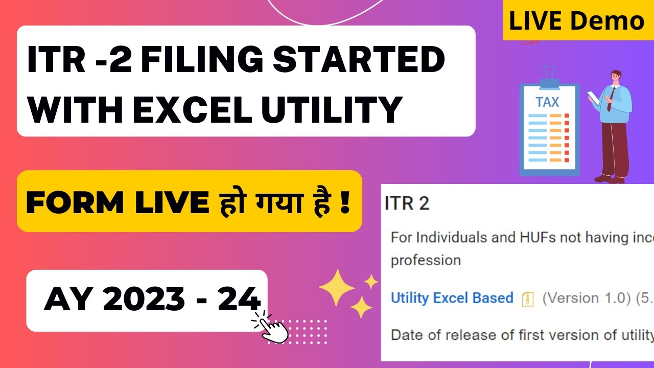 ITR Updates | ITR 2 for AY 2023-24 Live on Income Tax portal | Live ...