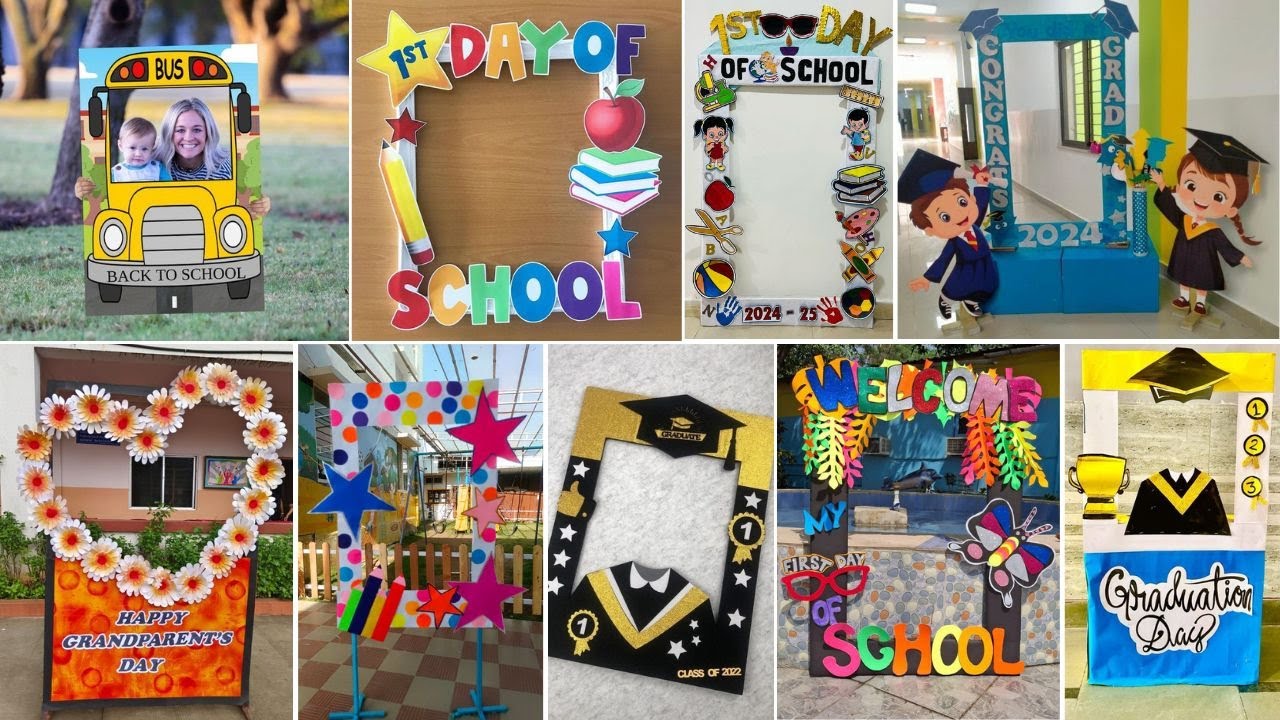 Selfie stand decoration | Photo frame decoration ideas - YouTube