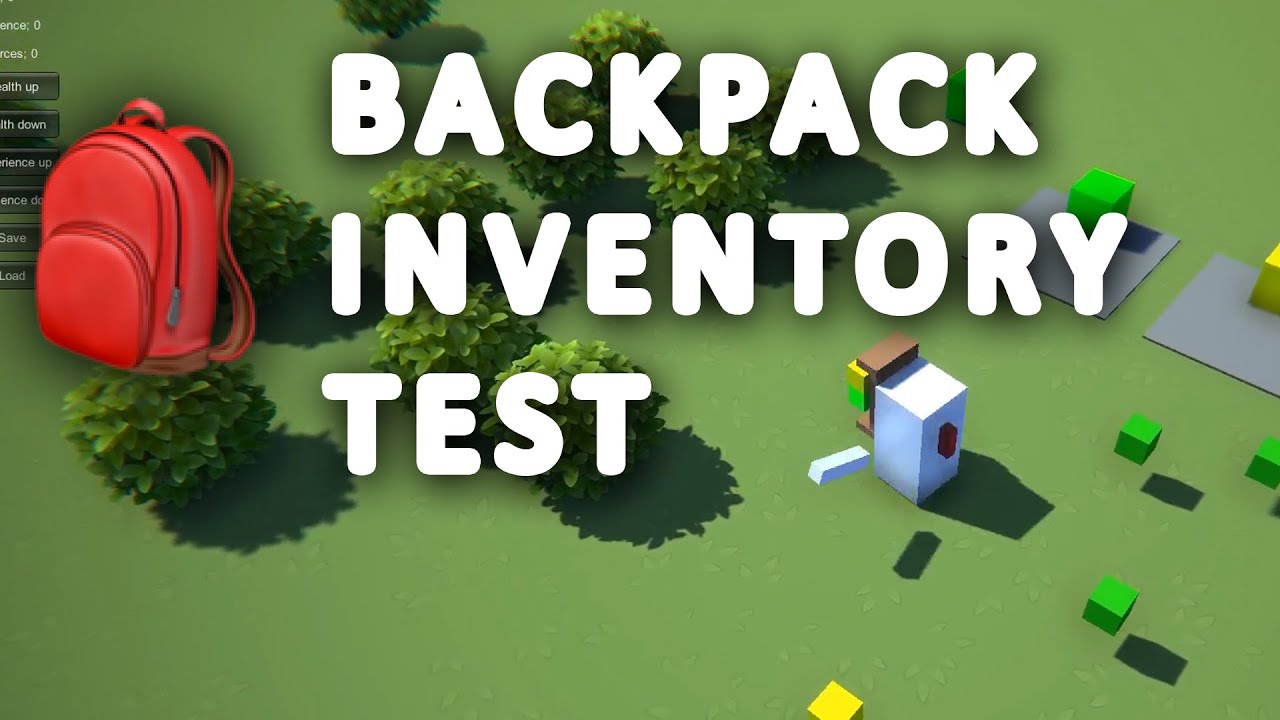Backpack Diegetic Inventory Test Unity3d Gamedev Youtube