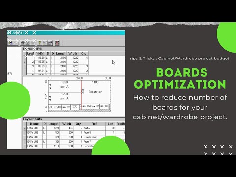 panelboards (MDFs, Particleboards and plywoods) optimisation with Ardis optimiser.
