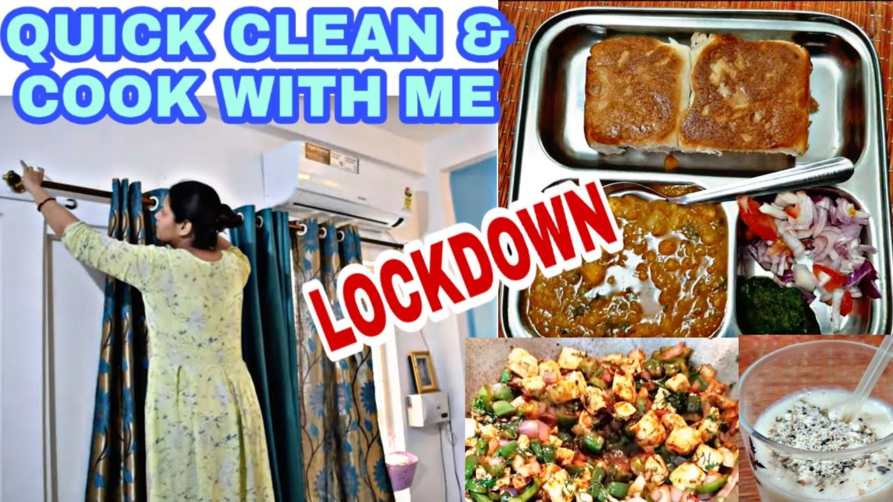 QUICK CLEAN & COOK #WITHME - LOCKDOWN ROUTINE | How I'm spending my ...