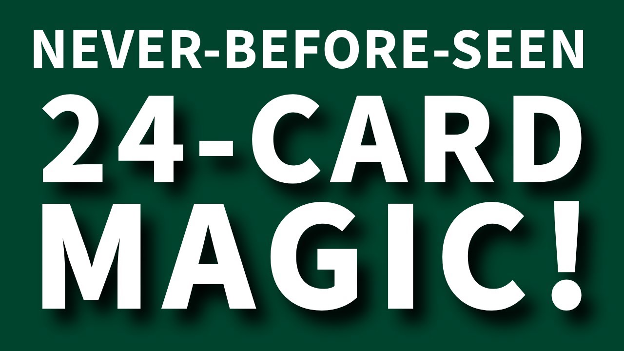 The 24-Card Trick (Math Card Magic 💎) - YouTube