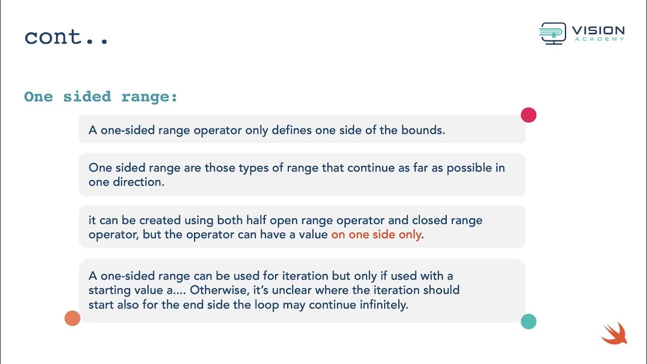 CH2-15-Variables and Operators: Range Type | تطوير التطبيقات | لغة سوفت | Swift Programming ...