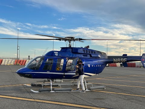 Blade helicopter flight from JFK airport to Manhattan, New York - in ...