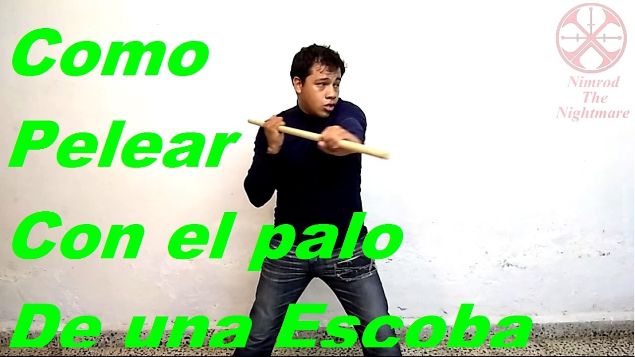 Como pelear con un simple palo de escoba si se rompe completo o rompiéndolo intencionalmente ...