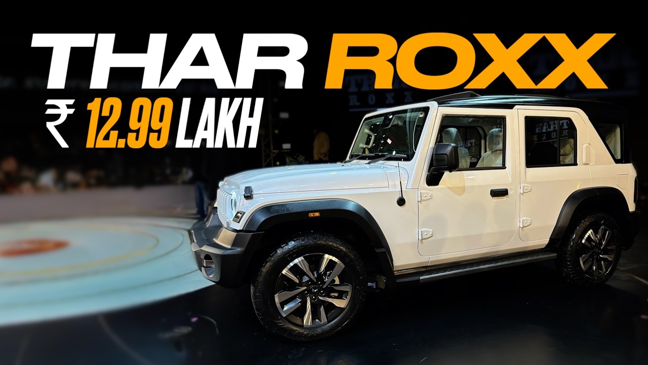 Mahindra Thar Roxx Launched I Price Starts 12.99 Lakh - YouTube