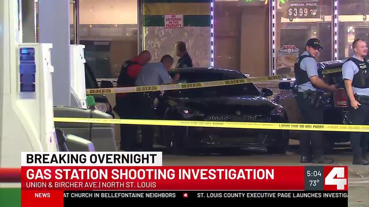 Gas station shooting in north St. Louis under investigation - YouTube