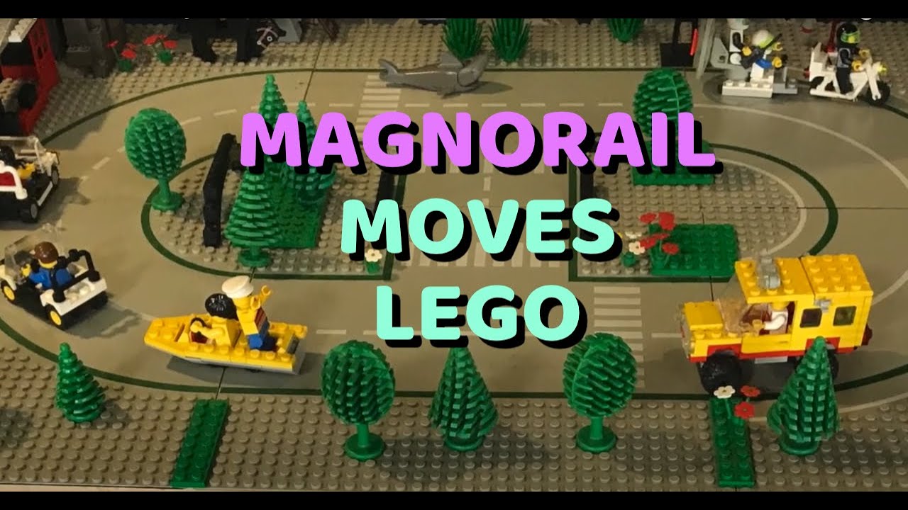 Magnorail MOVES Lego! - YouTube