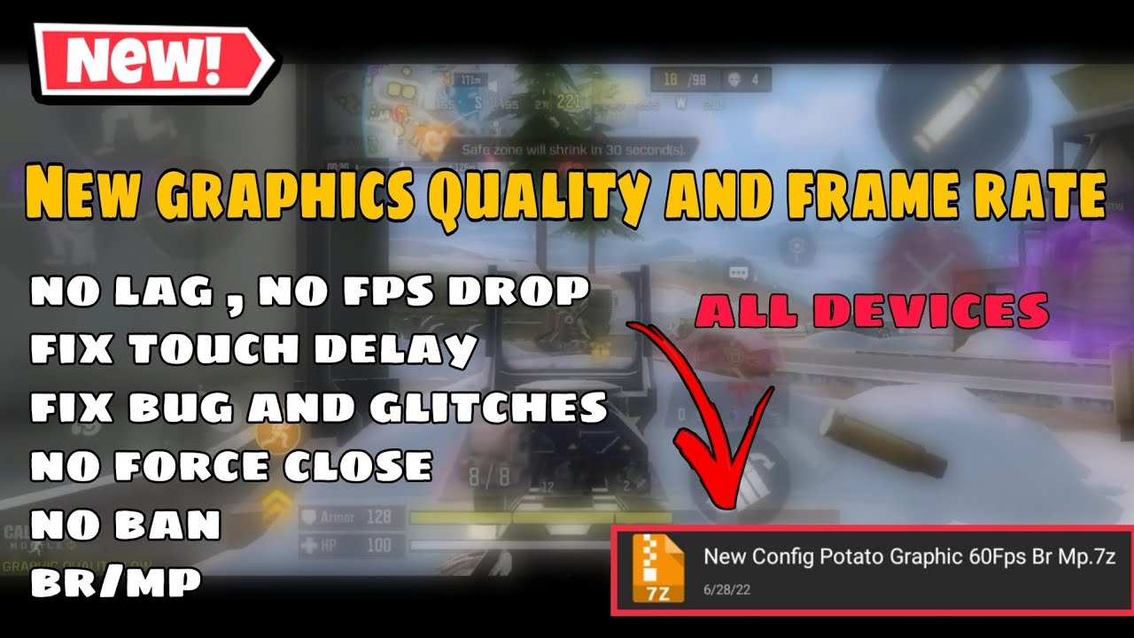 *NEW* POTATO GRAPHICS For All Devices | Codm Season 6 | BR & MP W/60 ...