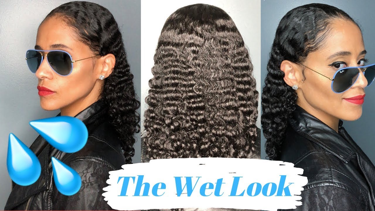 The WET LOOK on Natural Hair Step by Step | KraziiCurls - YouTube