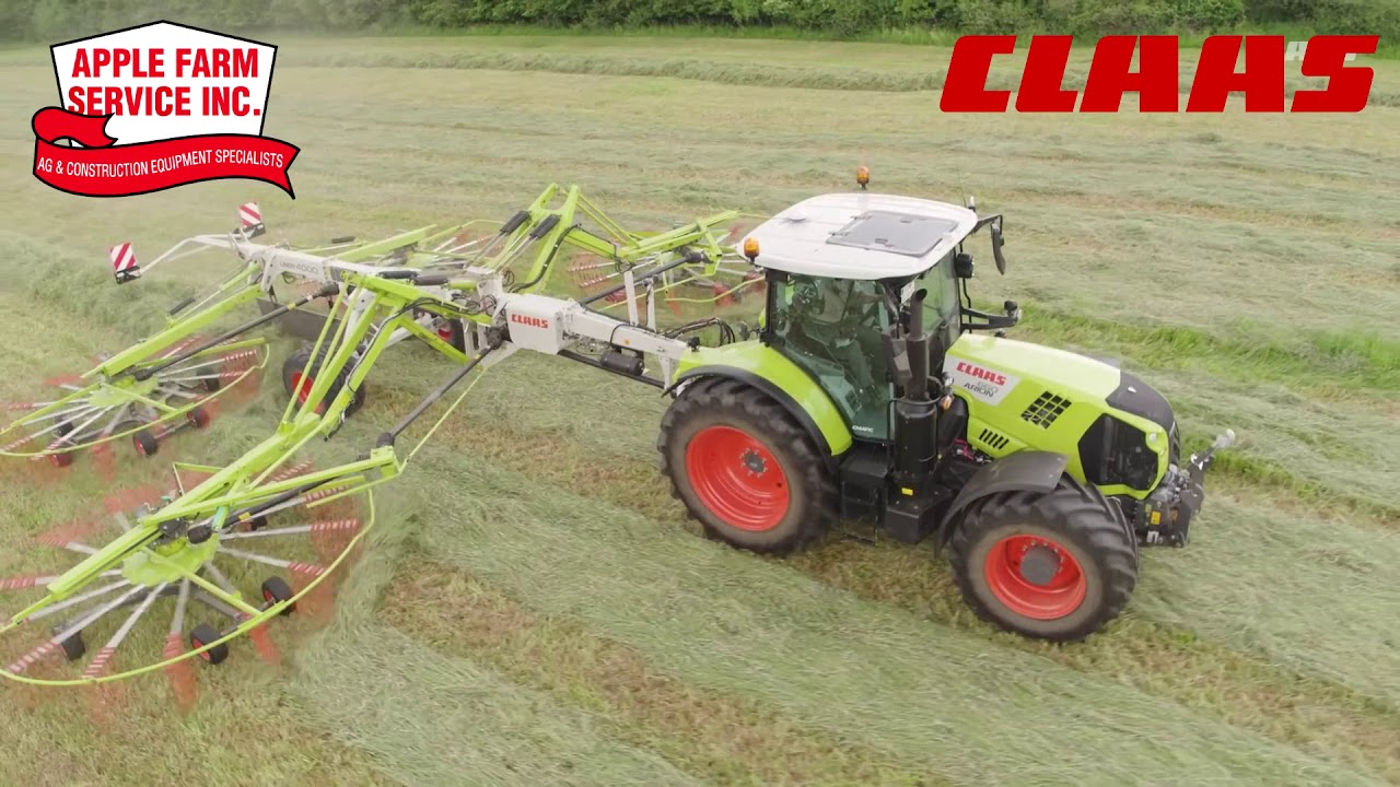 Claas Hay Tools at Apple Farm Service - YouTube