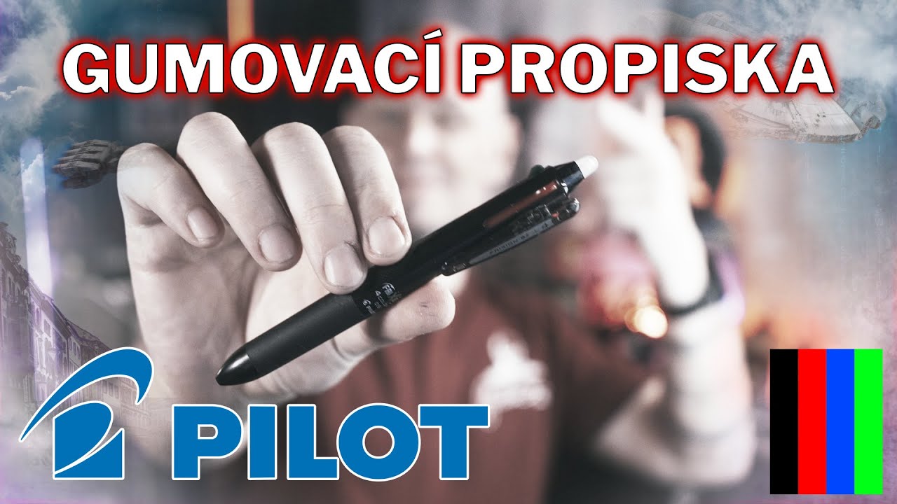 KONEČNĚ PROPISKA :D Pilot FriXion 4 barvy - YouTube