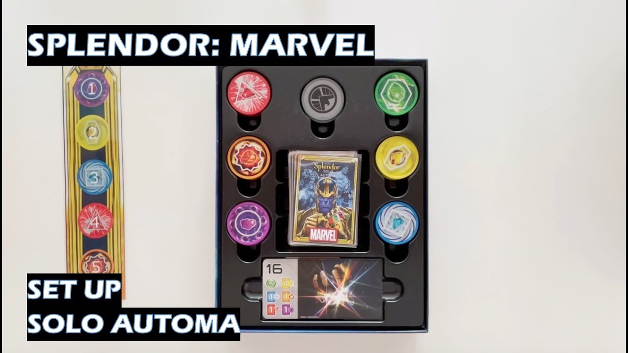 Splendor Marvel Solo Automa setup - YouTube