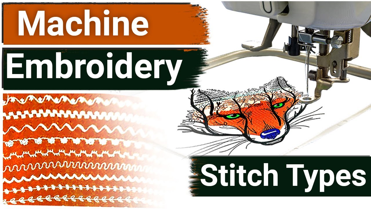 Machine Embroidery Stitches Techniques