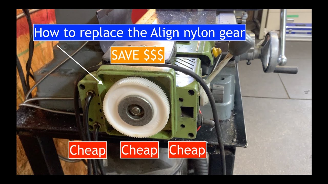Align Power Feed Gear Replacement - YouTube