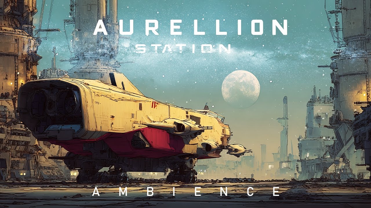 Aurellion Station (Spaceport Ambience + Ambient Spacewave) - YouTube