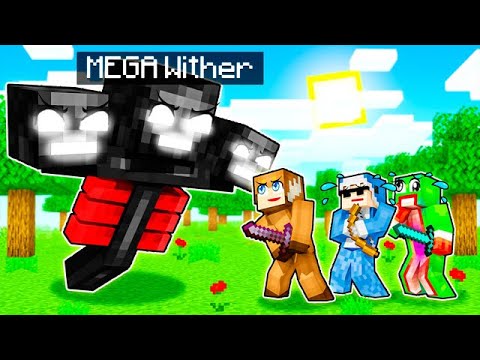 DEFEATING the MEGA WITHER in Minecraft with Unspeakable and Shark!