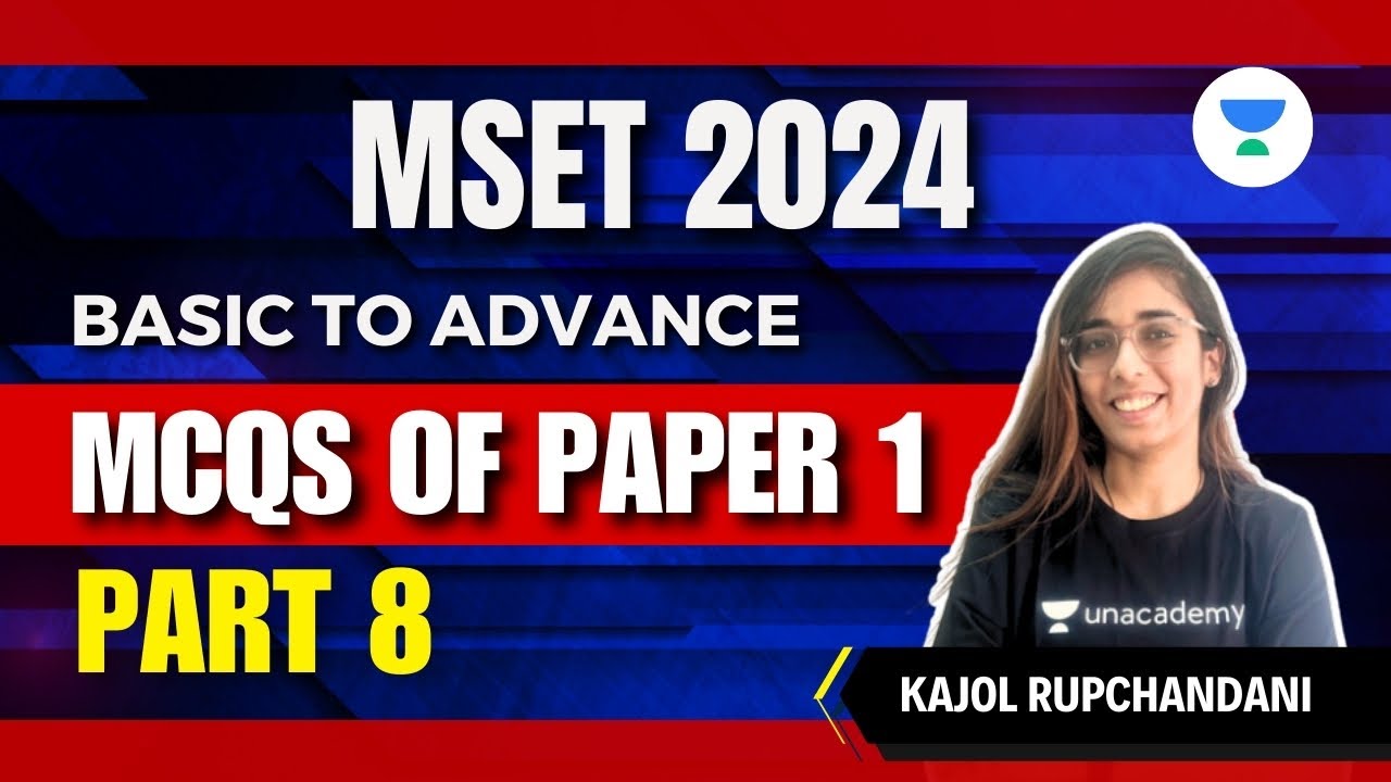 MSET 2024 Paper 1 | Basic to Advanced Level MCQs | Part 8 | UGC NET ...