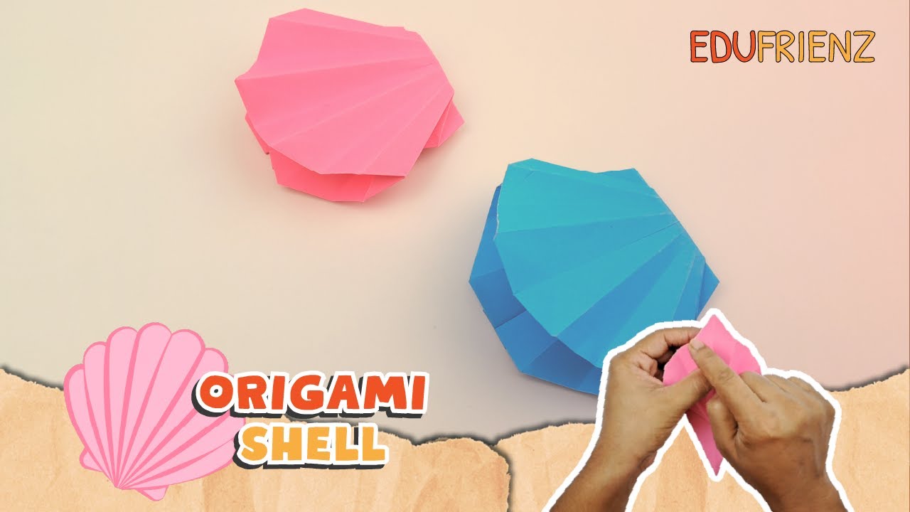 Easy Origami Seashell Tutorial - Easy Origami for Beginners - YouTube